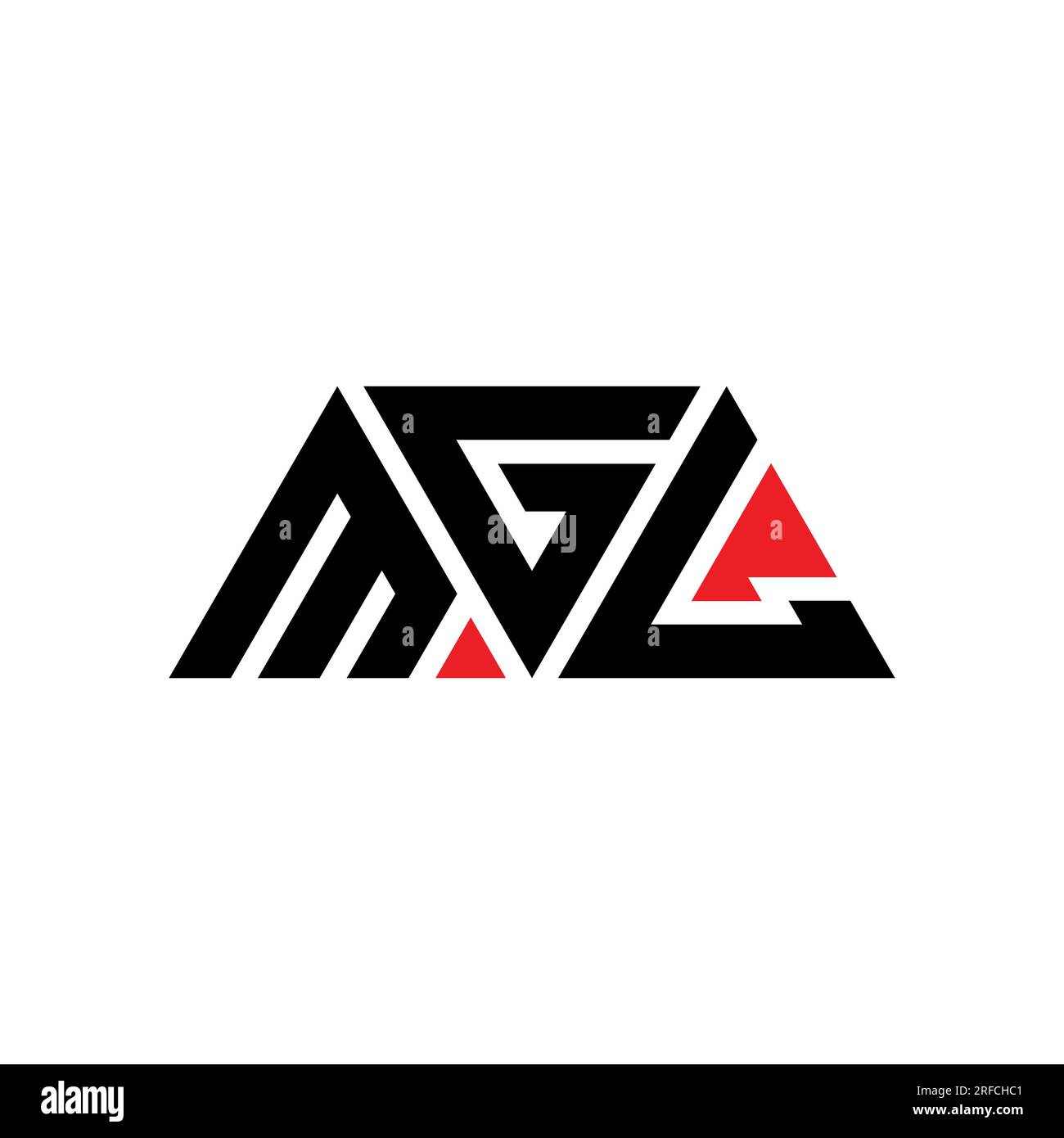 MGL triangle letter logo design with triangle shape. MGL triangle logo ...
