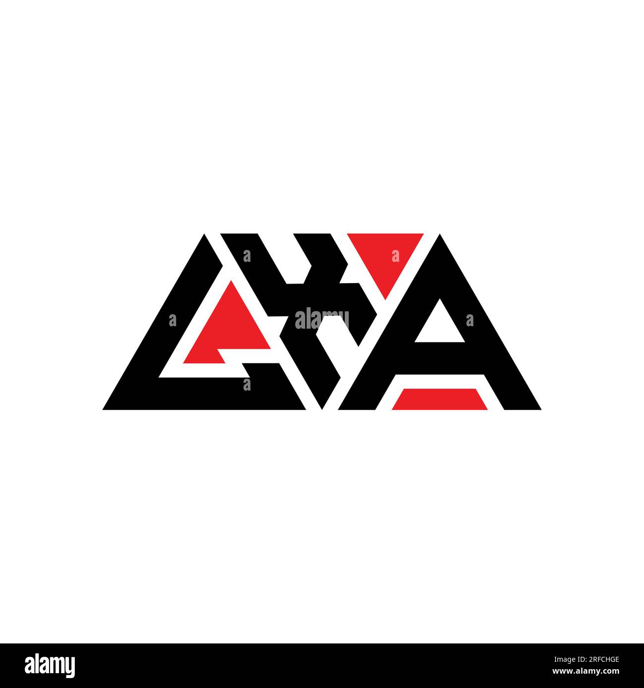 LXA triangle letter logo design with triangle shape. LXA triangle logo ...