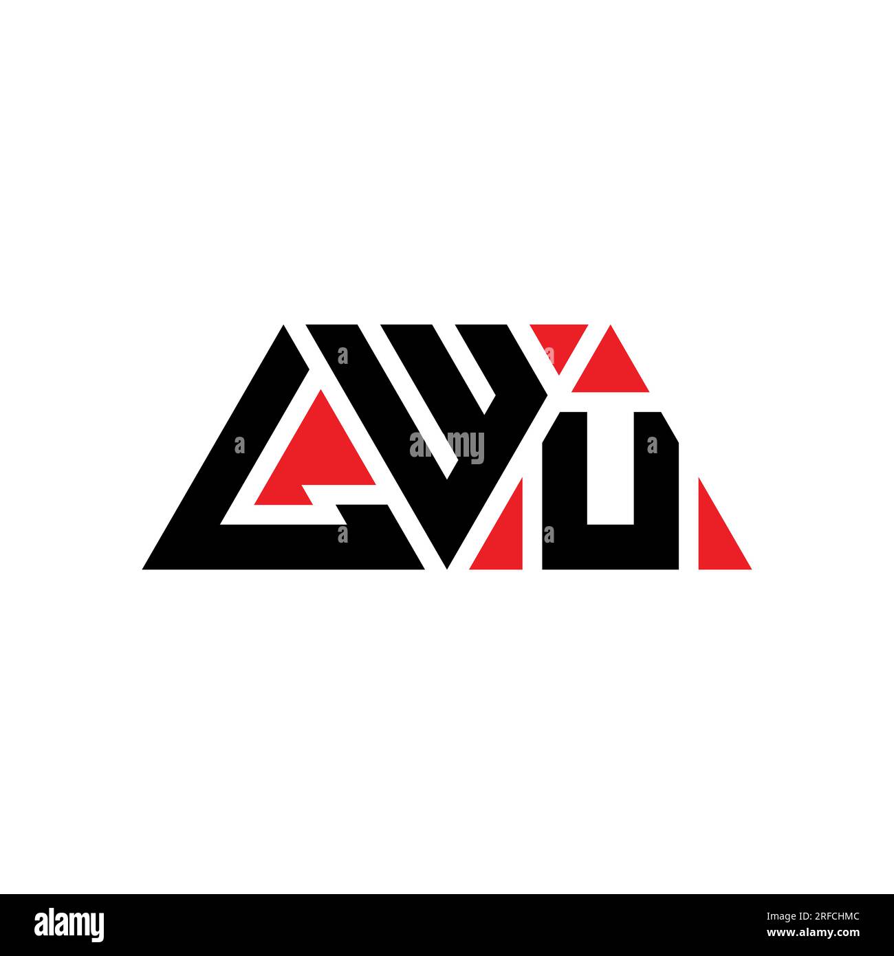LWU triangle letter logo design with triangle shape. LWU triangle logo ...