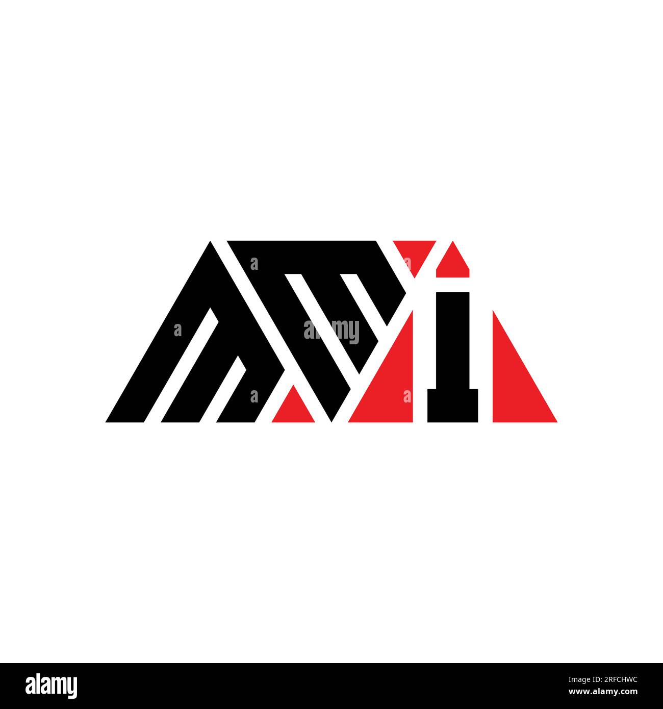 MMI triangle letter logo design with triangle shape. MMI triangle logo ...