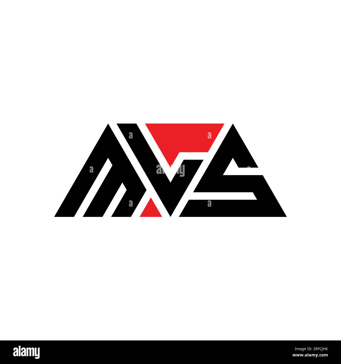 MLS triangle letter logo design with triangle shape. MLS triangle logo ...