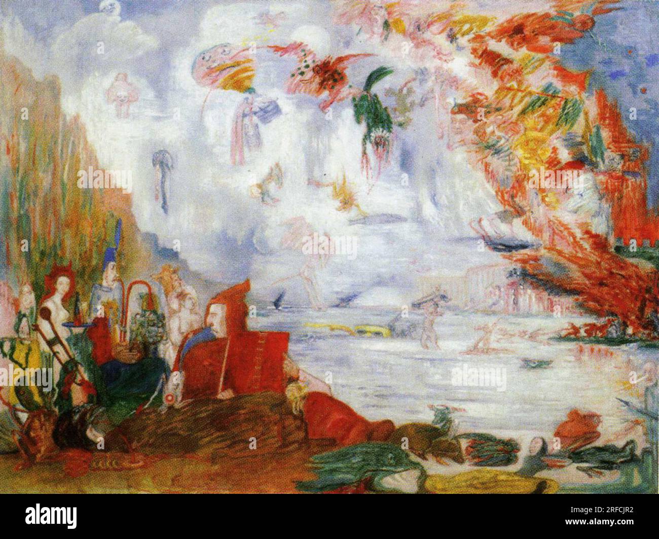 The Tribulations of St. Anthony 1909 by James Ensor Stock Photo - Alamy