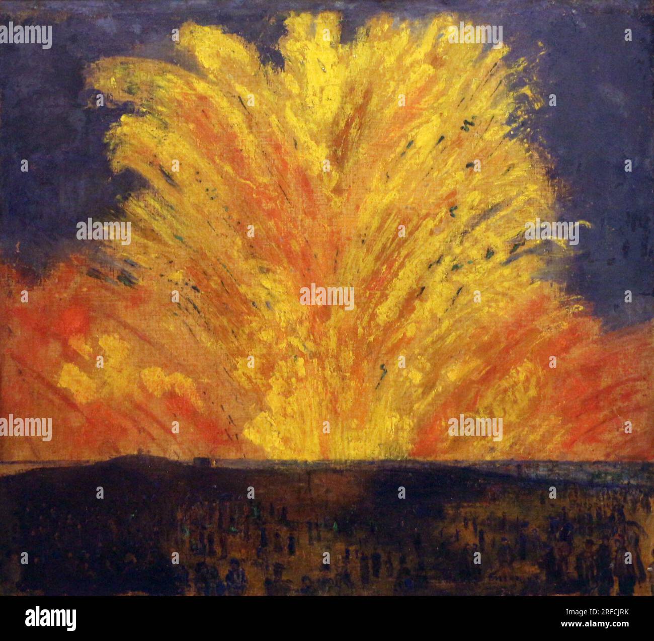 Le feu d'artifice (Fireworks) 1887 by James Ensor Stock Photo - Alamy