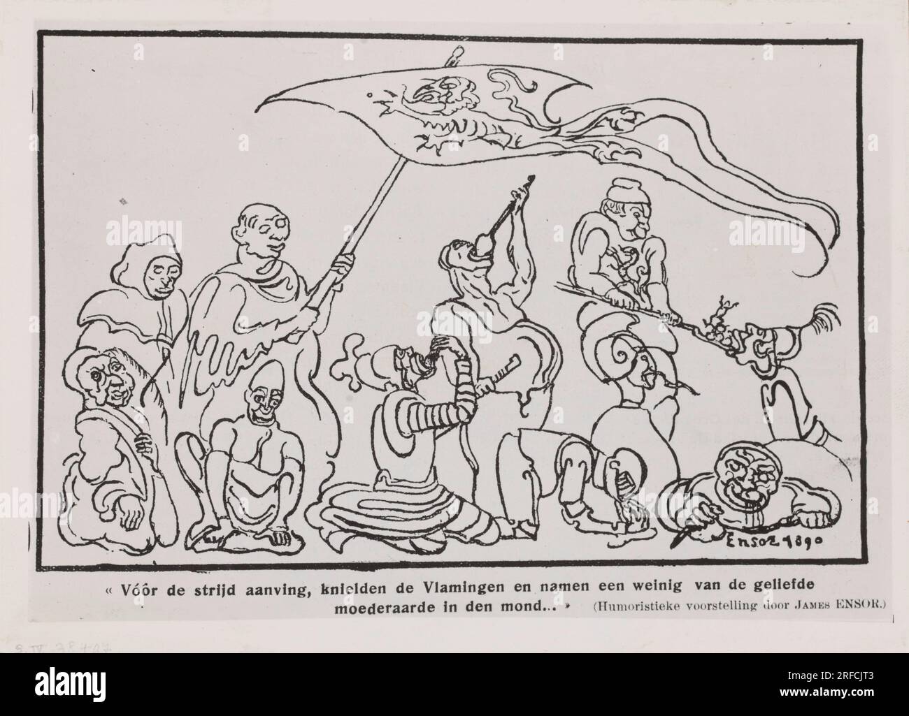 Battle of the Golden Spurs 1890 by James Ensor Stock Photo - Alamy