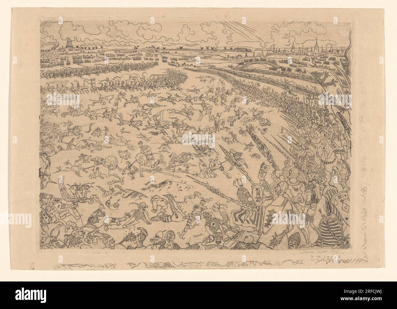 Battle of the Golden Spurs 1895 by James Ensor Stock Photo - Alamy