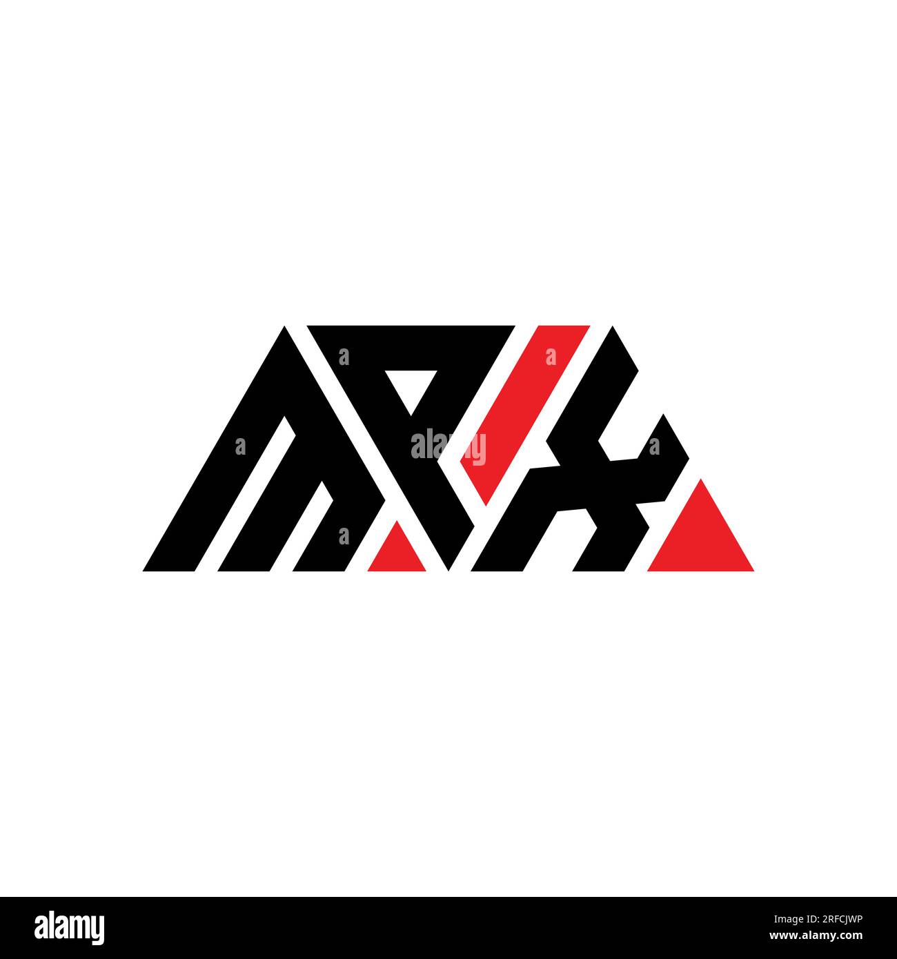 MPX triangle letter logo design with triangle shape. MPX triangle logo ...