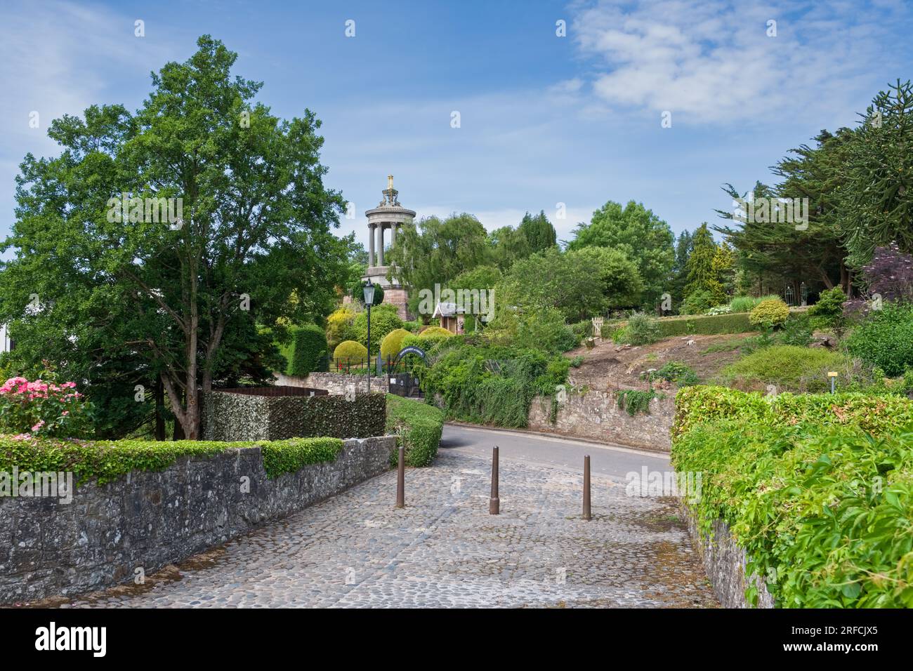 Burns Memorial and free gardens in Alloway near Ayr Scotland about to ...