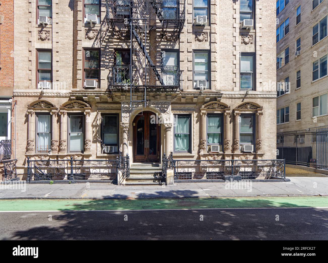 Greenwich Village Landmark: Lavishly decorated in stone, 135 West 10th ...