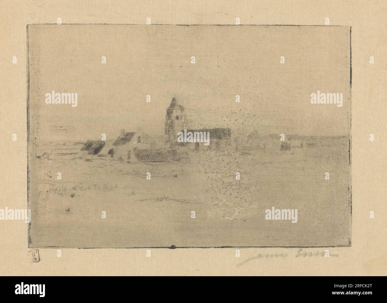 Little View of Mariakerke 1887 by James Ensor Stock Photo - Alamy