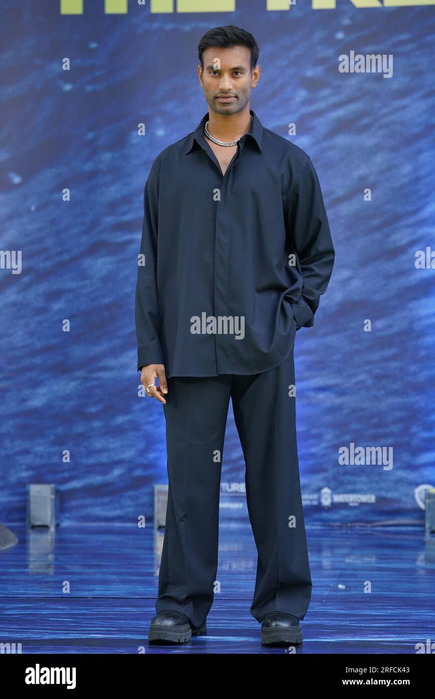 Ramzan Miah attending a screening of Meg 2: The Trench at Odeon Luxe ...