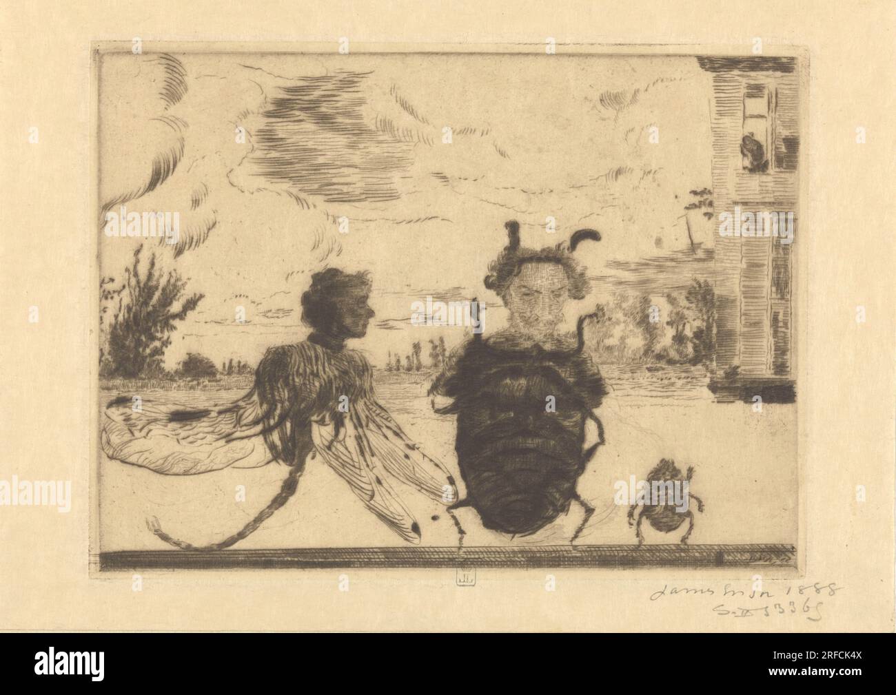 Peculiar Insects 1888 by James Ensor Stock Photo - Alamy