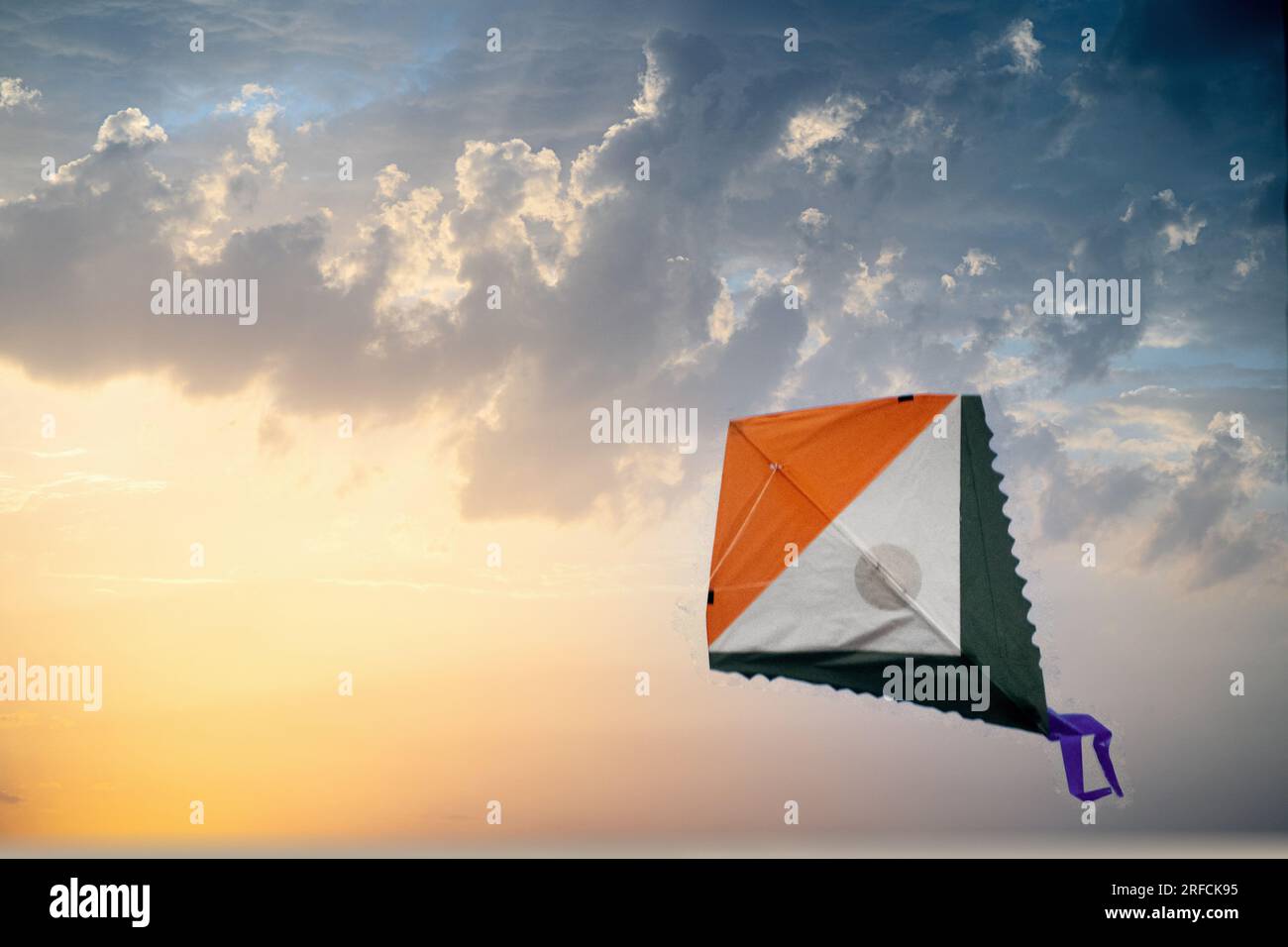 colorful kite flying on makar sankranti independence republic day with ...