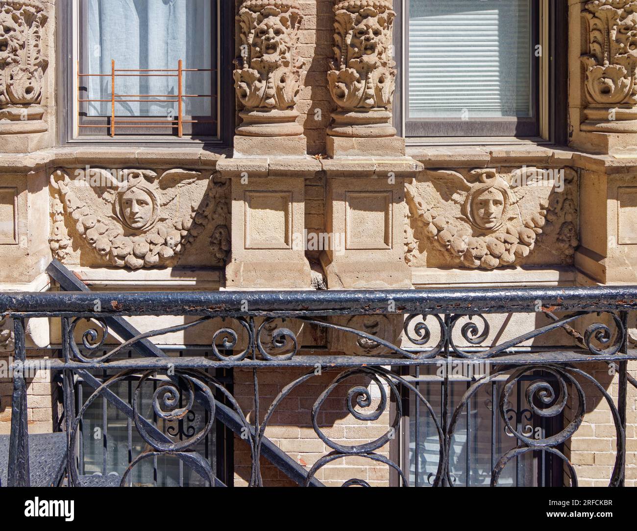 Greenwich Village Landmark: Lavishly decorated in stone, 135 West 10th ...