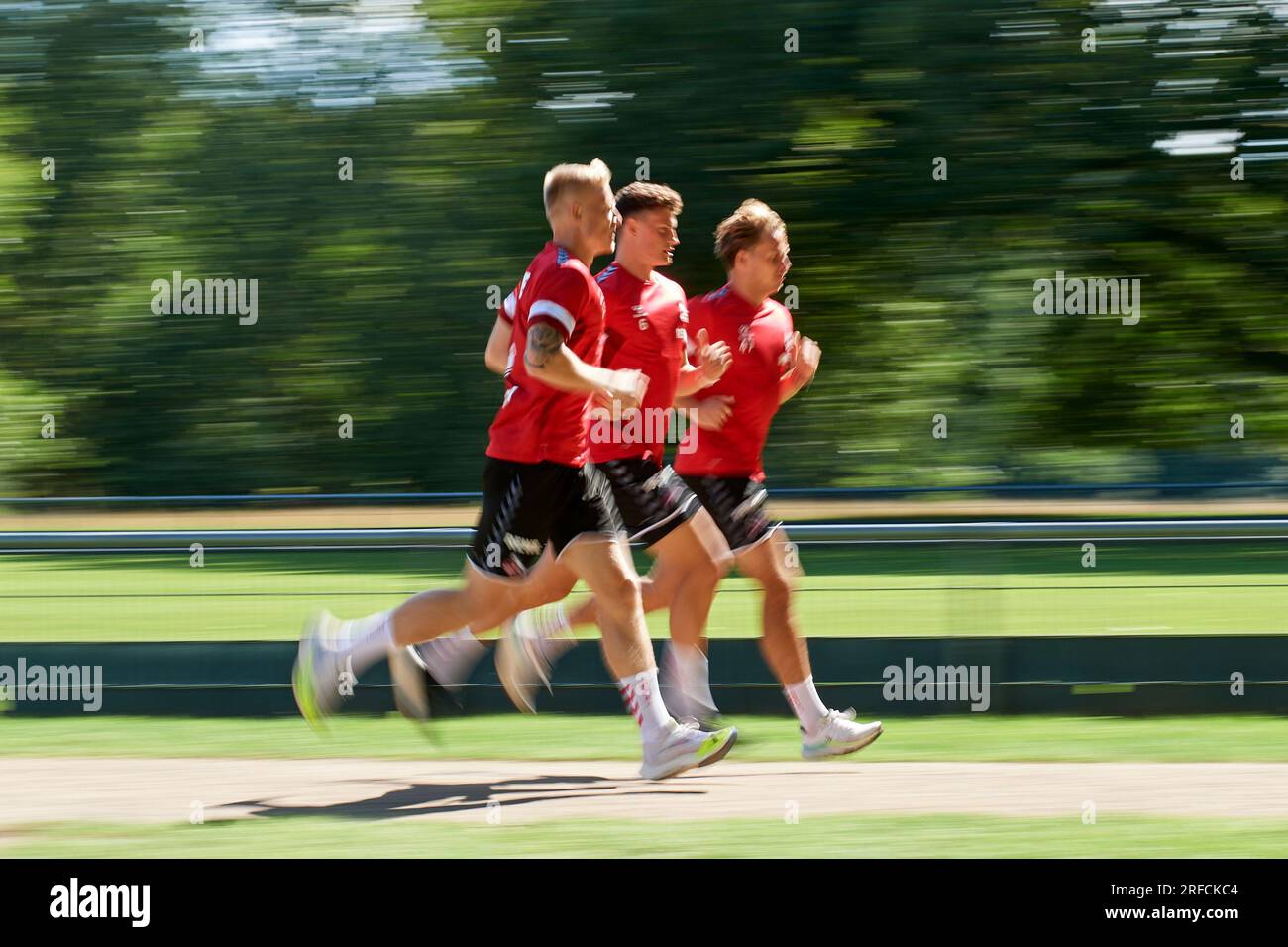 COLOGNE, GERMANY - 2 August, 2023: Kristian Pedersen, Eric Martel ...