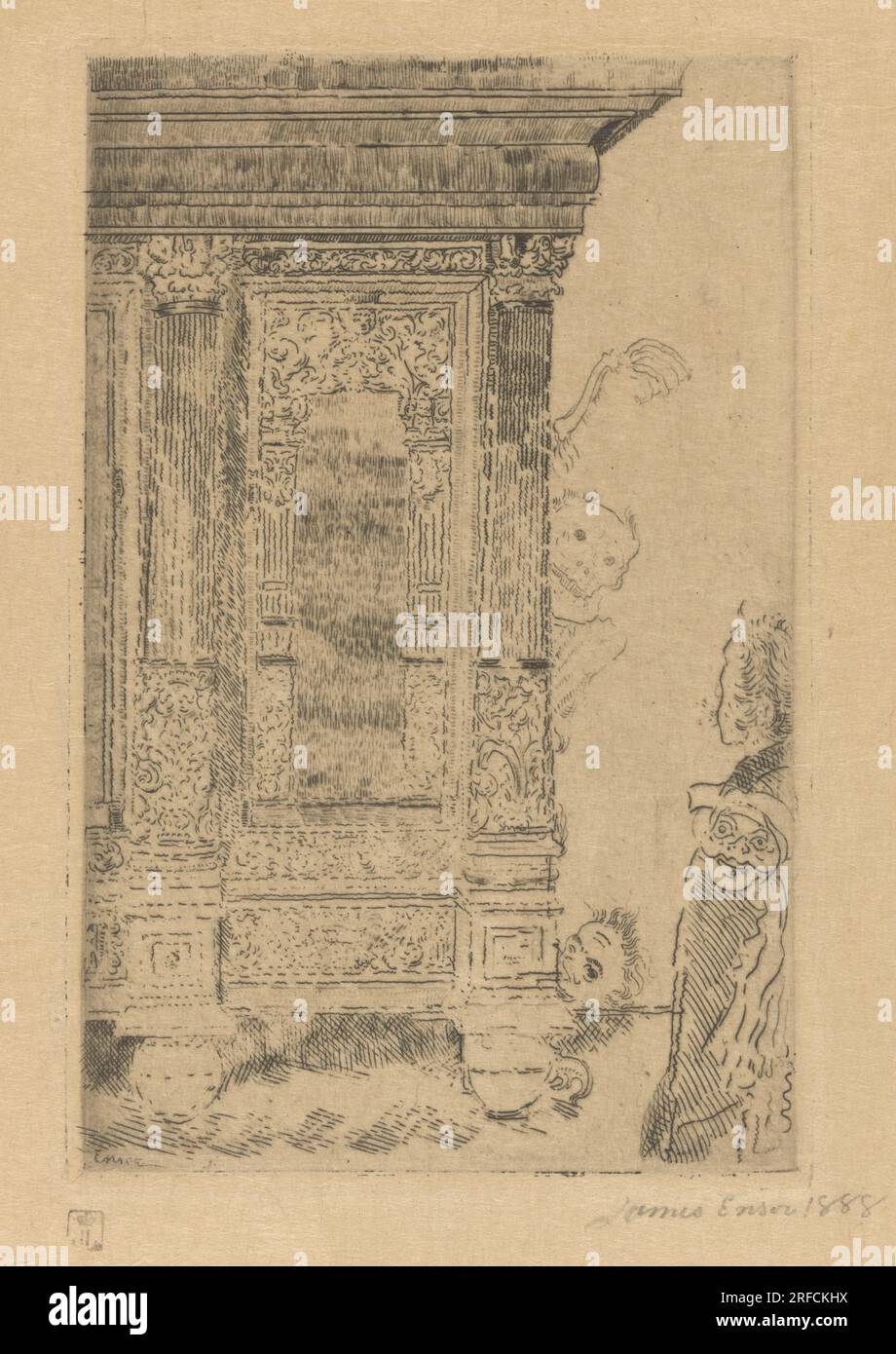 The Haunted Furniture 1888 by James Ensor Stock Photo - Alamy
