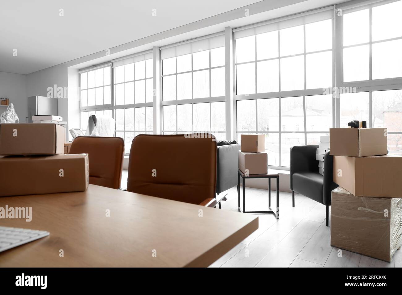 Modern workplace chairs cardboard hi-res stock photography and images ...