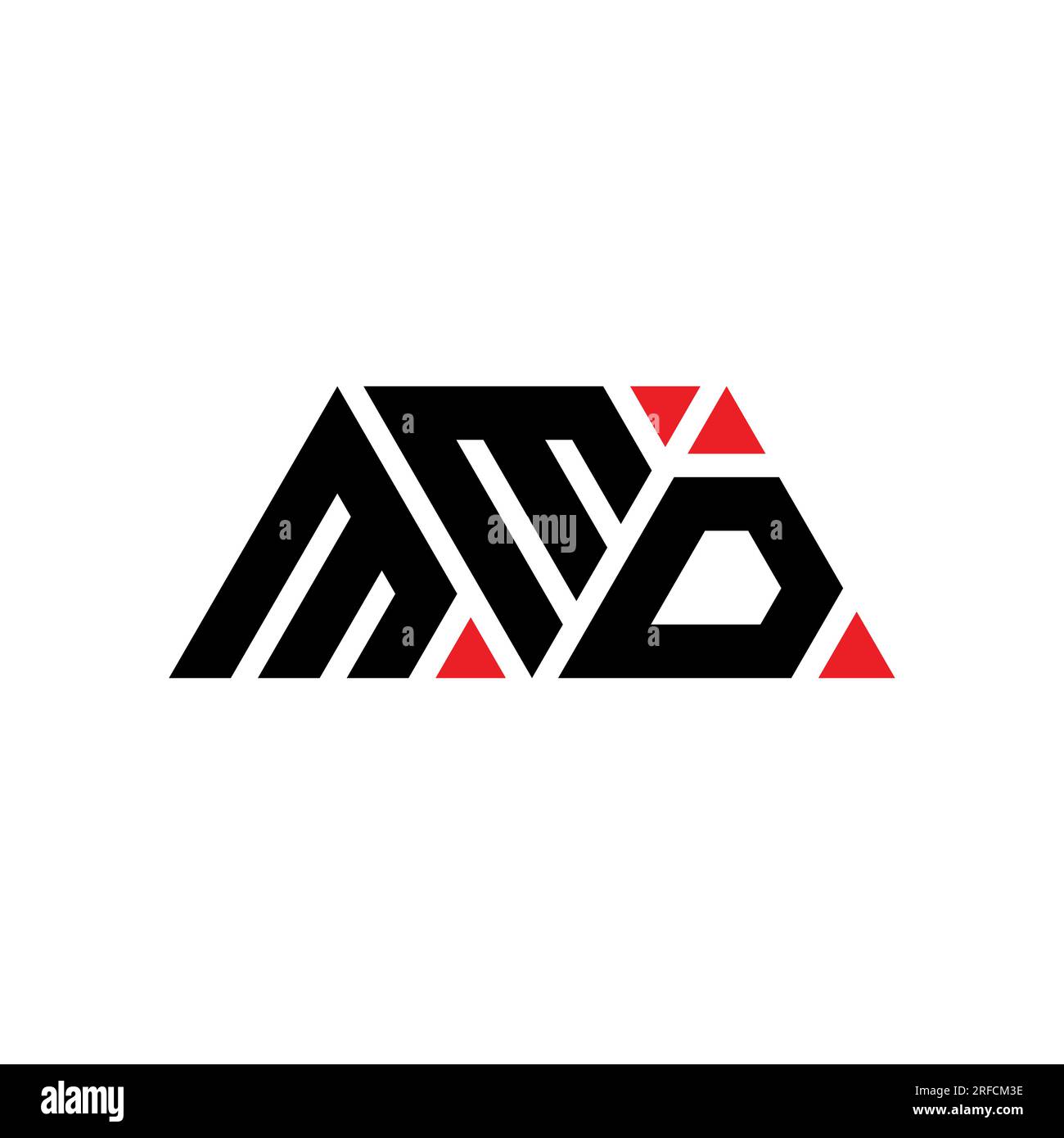 MMD triangle letter logo design with triangle shape. MMD triangle logo ...