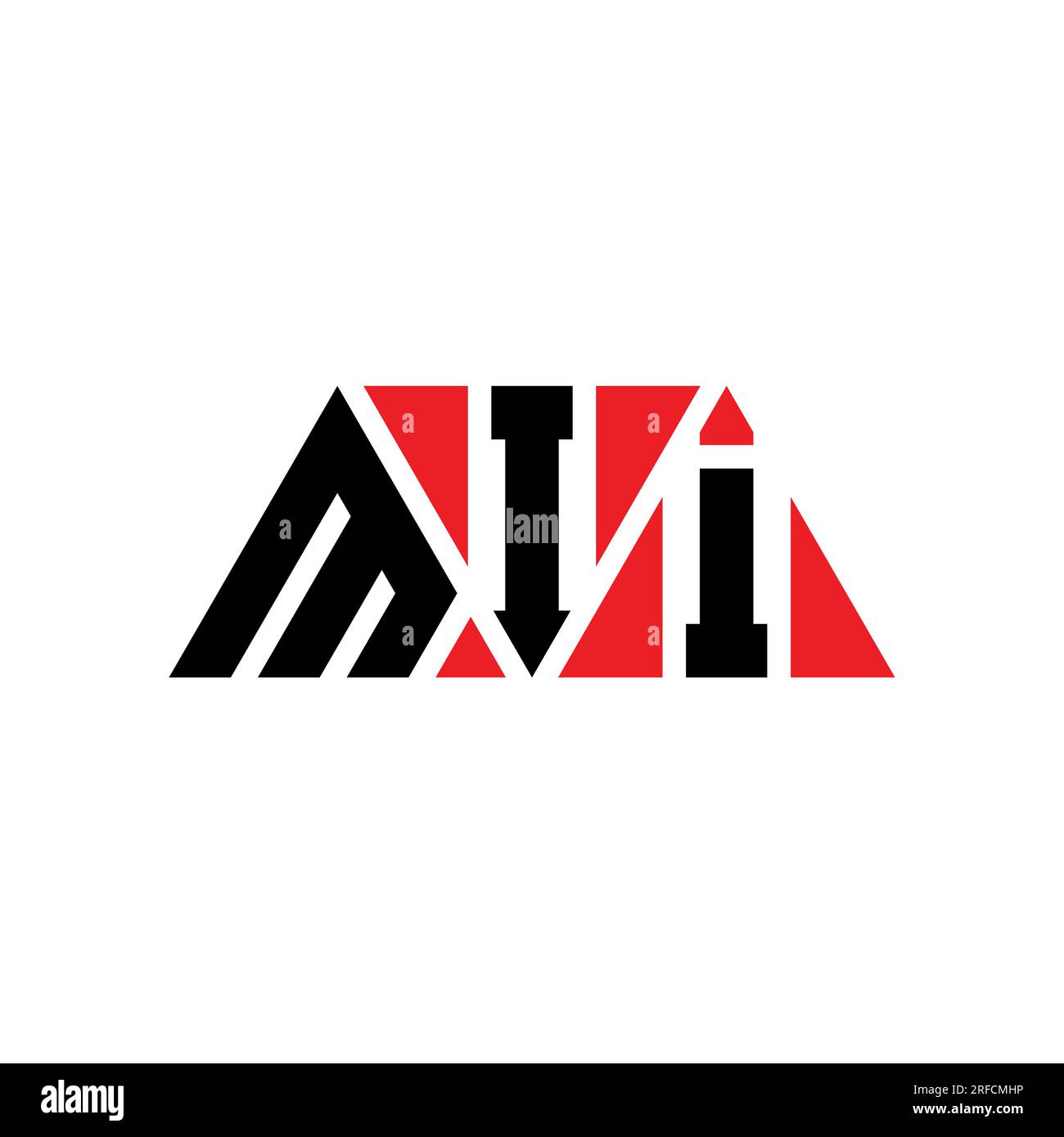 MII triangle letter logo design with triangle shape. MII triangle logo ...