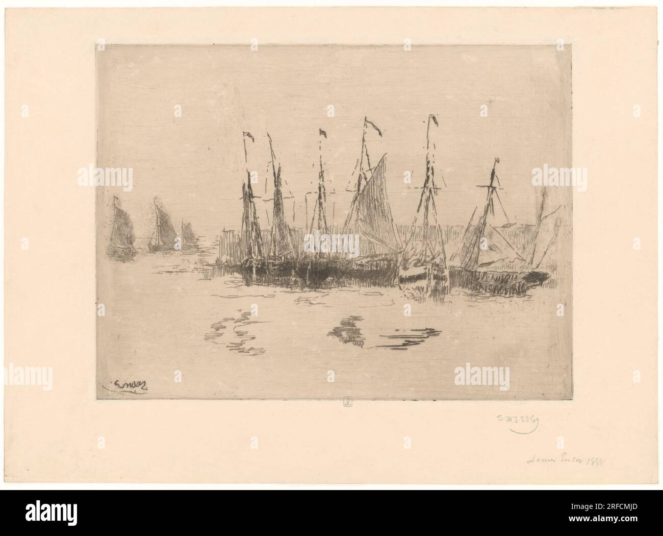 Fishing-Boats 1888 by James Ensor Stock Photo - Alamy