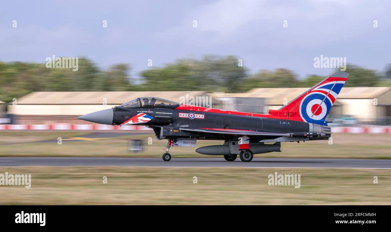 Royal Air Force Typhoon Display Team at The Royal International Air ...