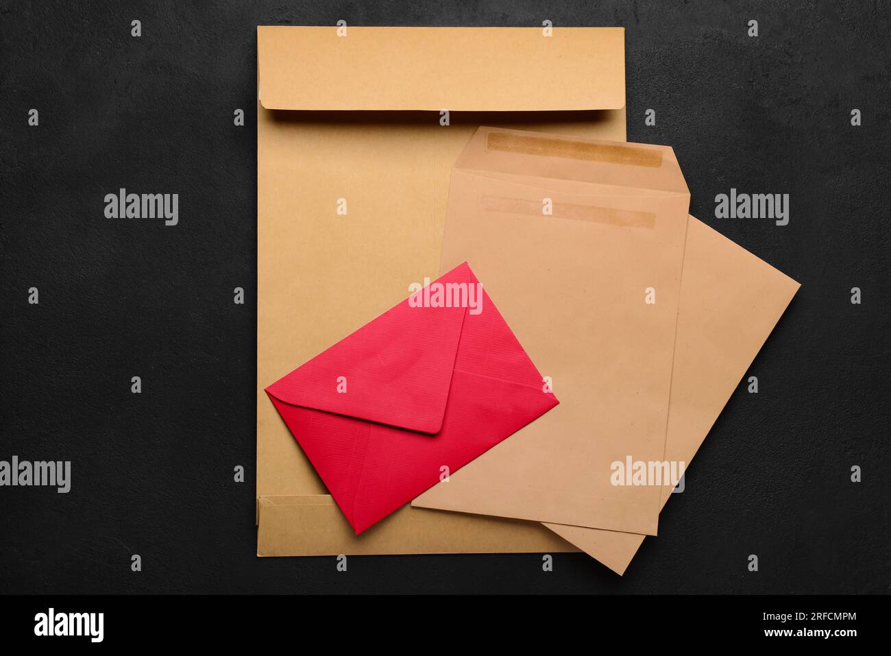 Dark red envelopes hi-res stock photography and images - Alamy
