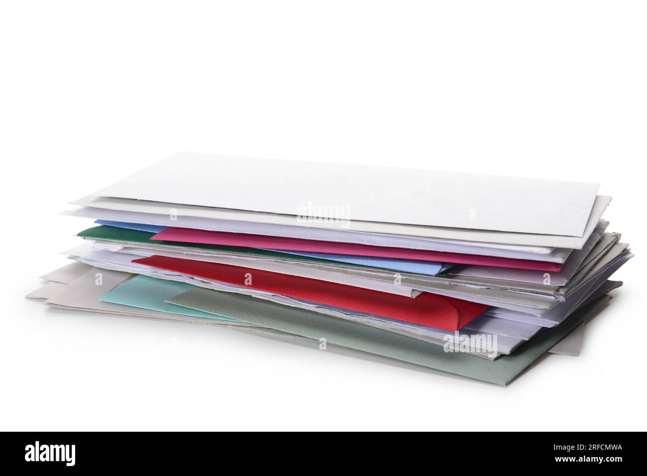 Stack letters isolated envelopes hi-res stock photography and images ...