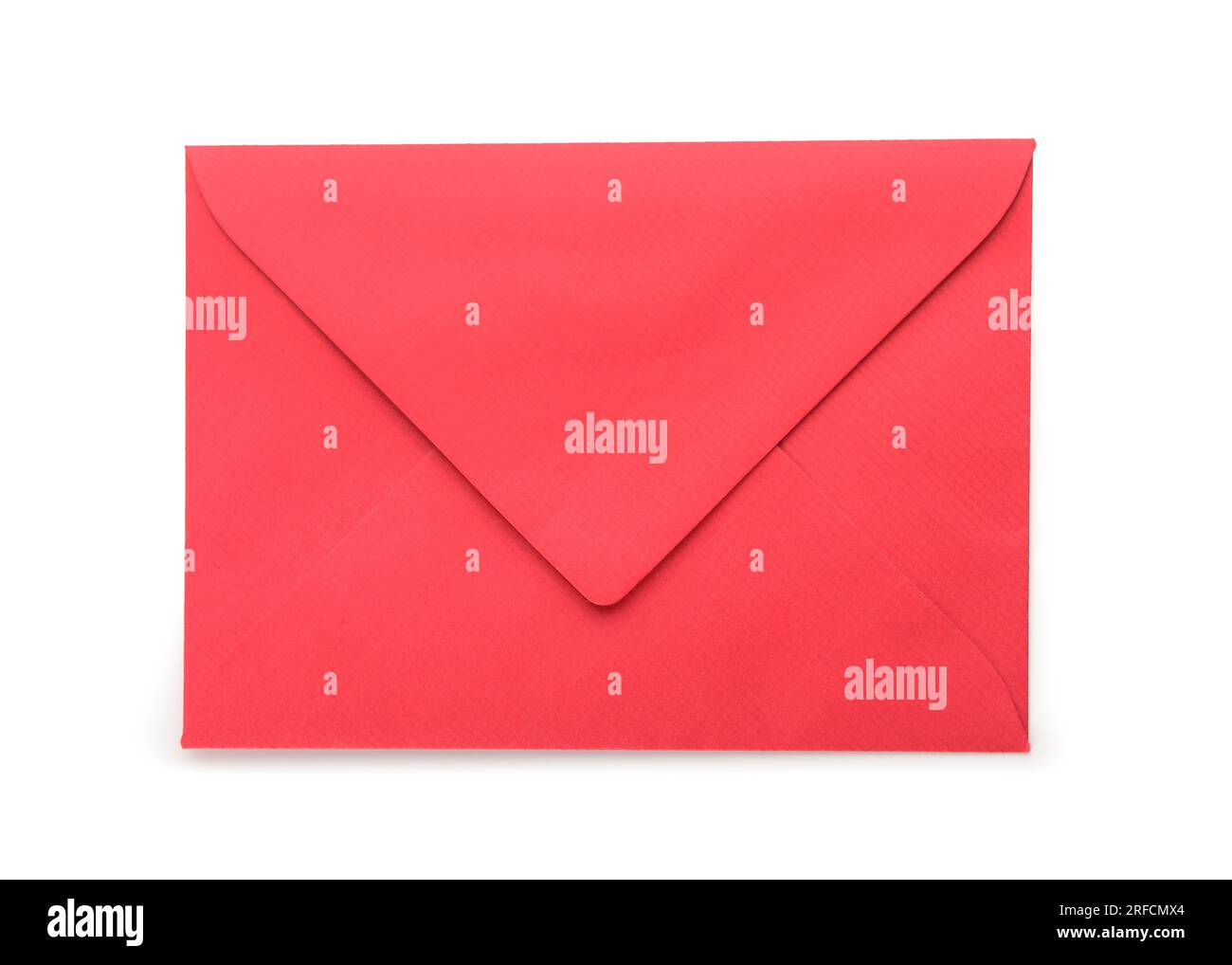 Red paper envelope isolated on white background Stock Photo - Alamy