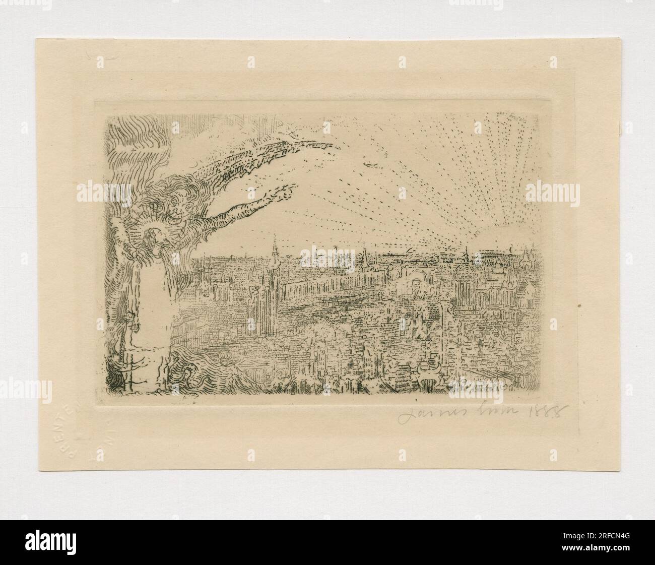La Tentation du Christ 1888 by James Ensor Stock Photo - Alamy