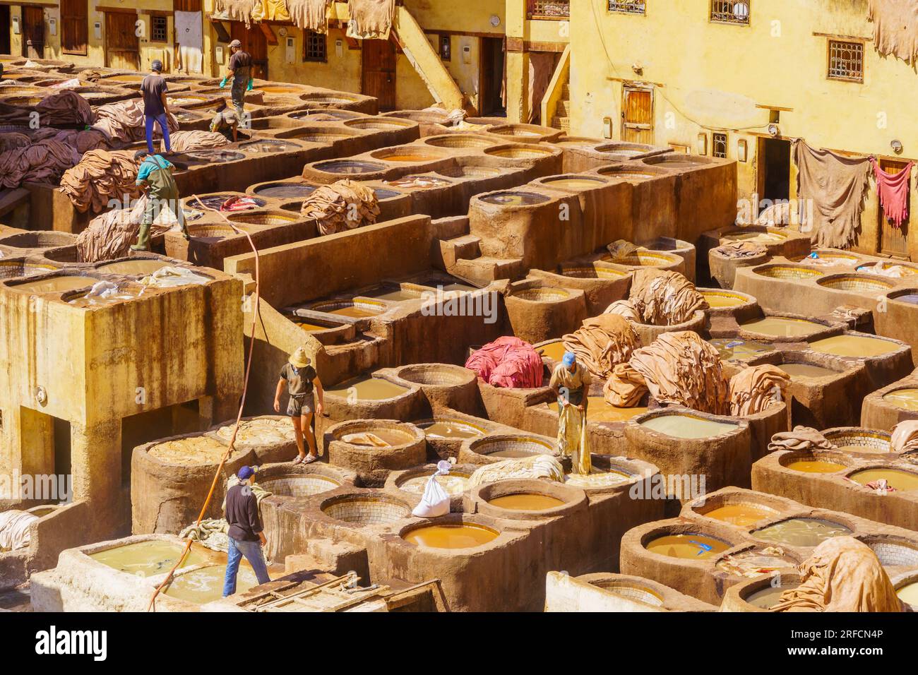 Historic moroccan tannery hi-res stock photography and images - Alamy
