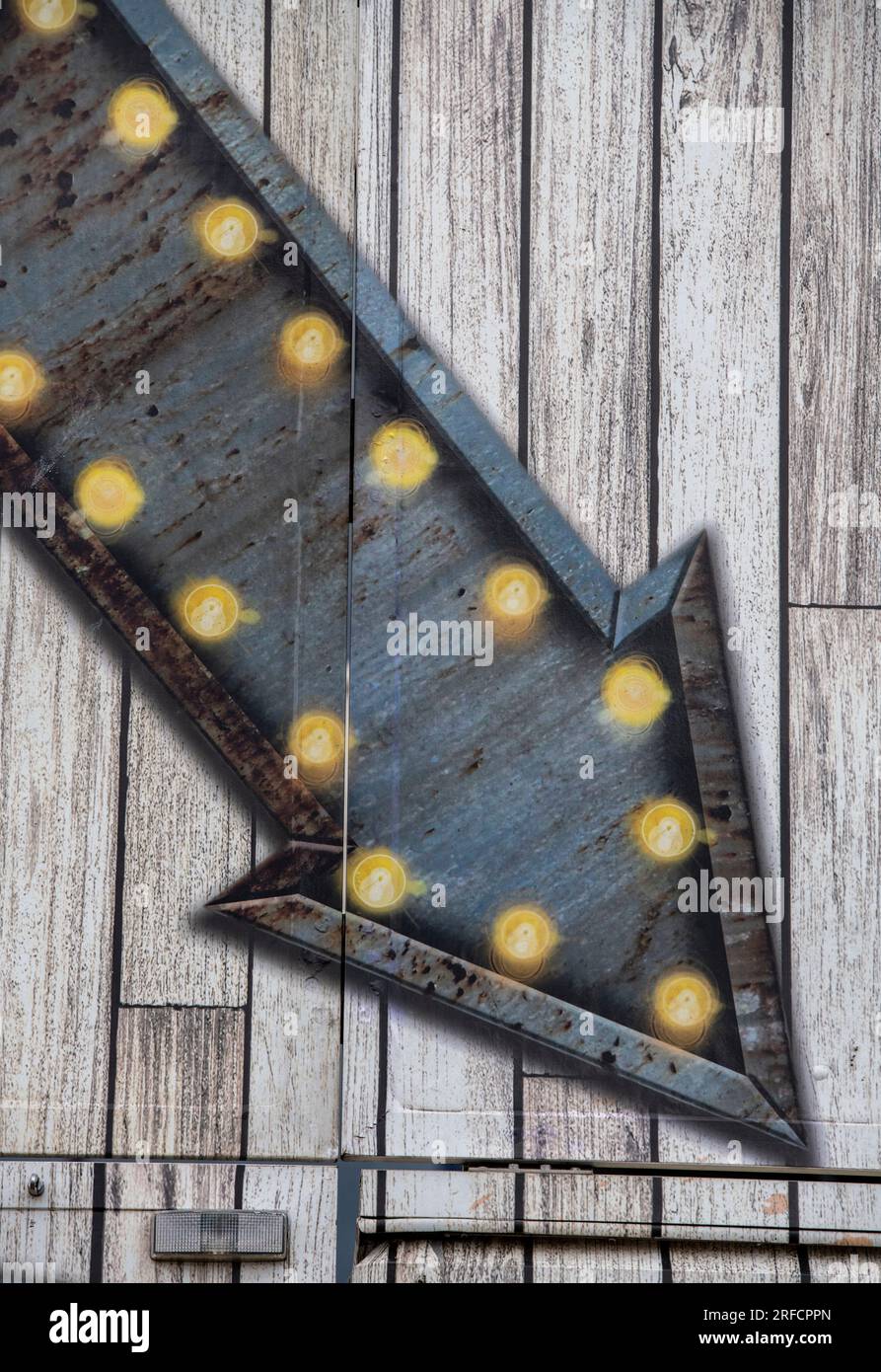 Very large illuminated direction sign hi-res stock photography and ...