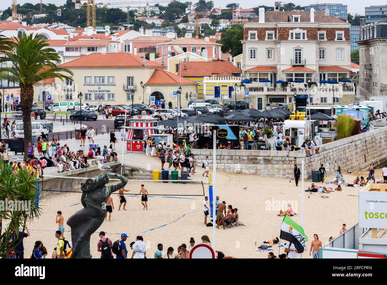 Cascais, Portugal - August 2, 2023: Catholic youngsters from multiple ...