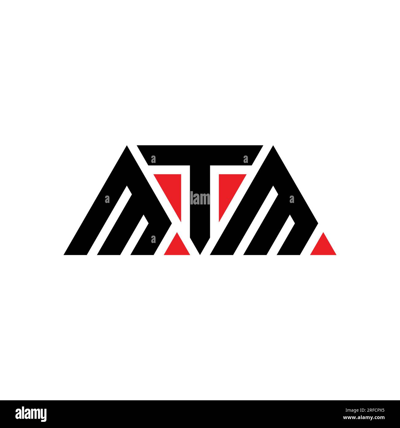 MTM triangle letter logo design with triangle shape. MTM triangle logo ...