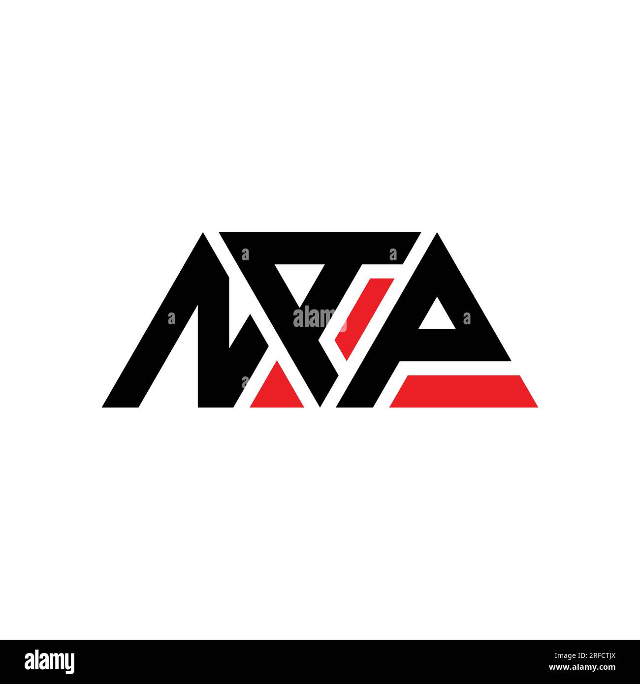 NAP triangle letter logo design with triangle shape. NAP triangle logo ...