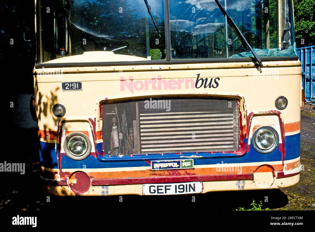 Vintage Northern Bus, Grosmont, North Yorkshire, England Stock Photo ...