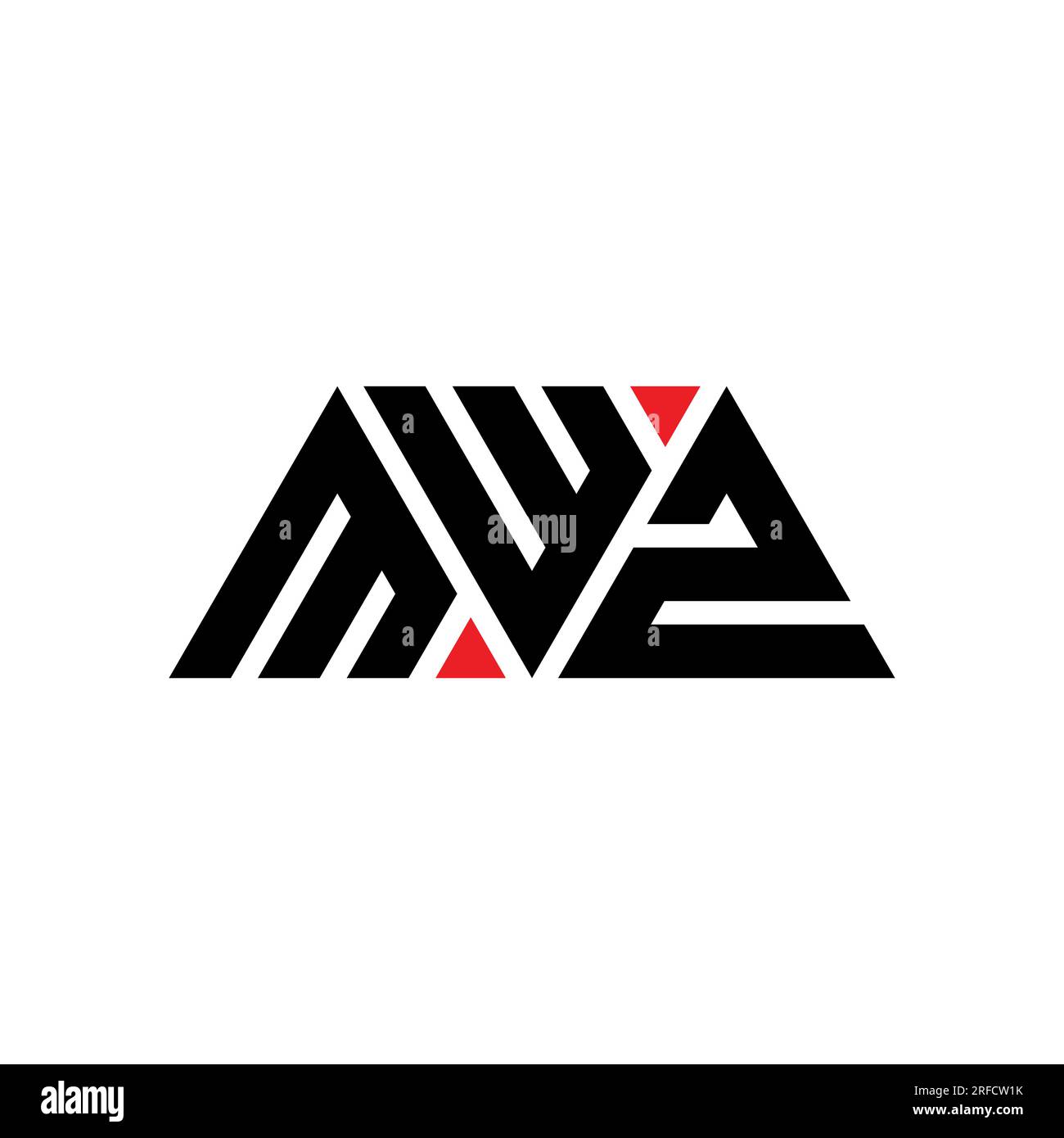 Mwz logo design Cut Out Stock Images & Pictures - Alamy