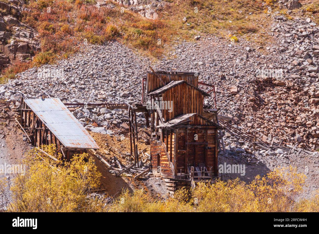 Abandoned Mining Buildings at Silverton, Colorado Stock Photo - Alamy