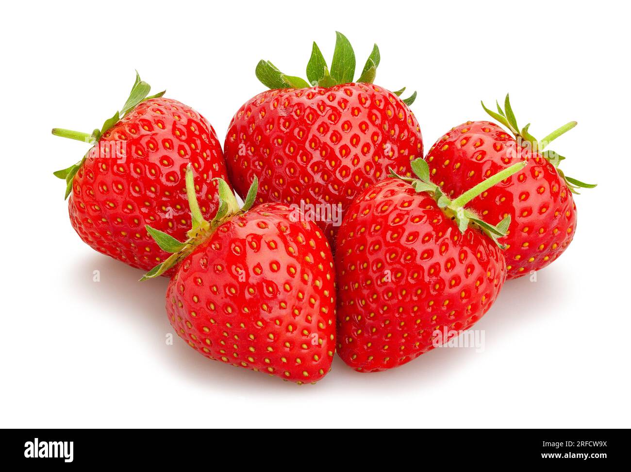strawberry path isolated on white Stock Photo - Alamy