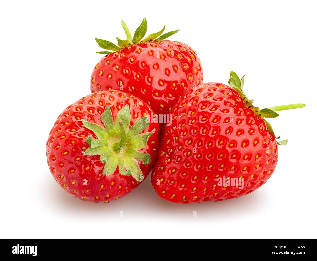 strawberry path isolated on white Stock Photo - Alamy
