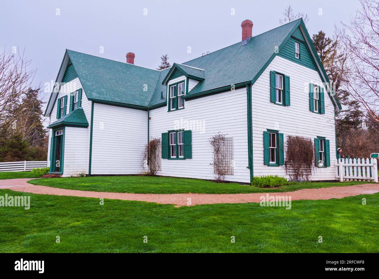 Anne of Green Gables tourist attraction on stormy day on Prince Edward ...