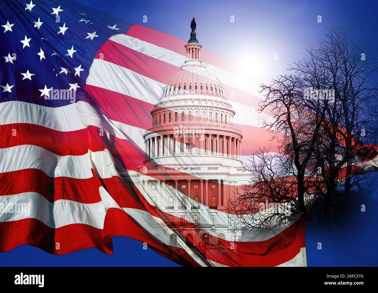 U s government building flags hi-res stock photography and images - Alamy