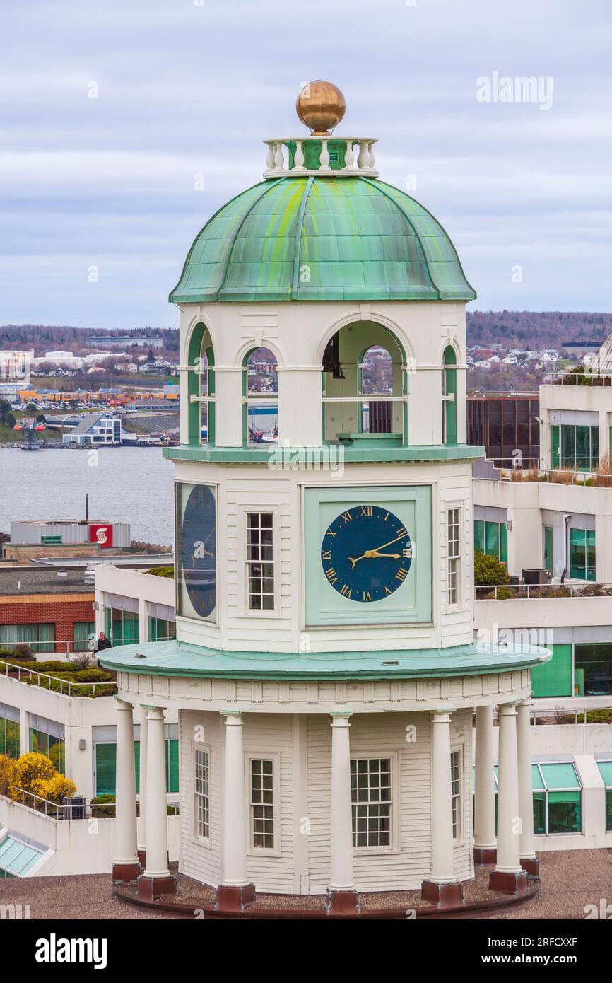 Citadel Clock Tower or Old Town Clock at Halifax harbour and downtown ...