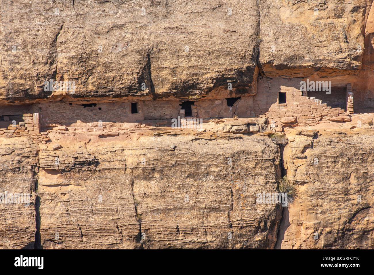 Ancient cliff dwellings in Mesa Verde National Park in Colorado date ...