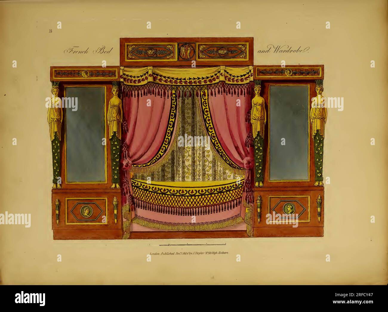 Collection of designs for household furniture and interior decoration ...