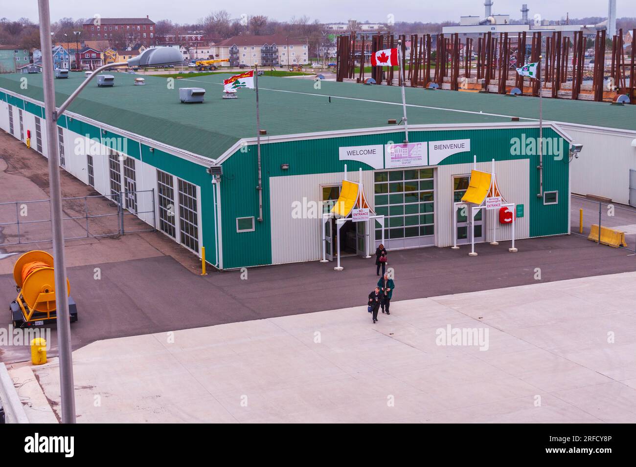 Cruise Ship dock at Charlottetown on Prince Edward Island, Canada, on a ...