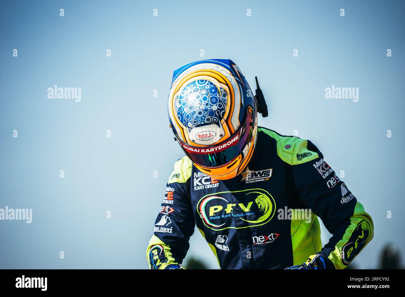 go-kart race, speed competition, italian pilots, misano circuit Stock ...