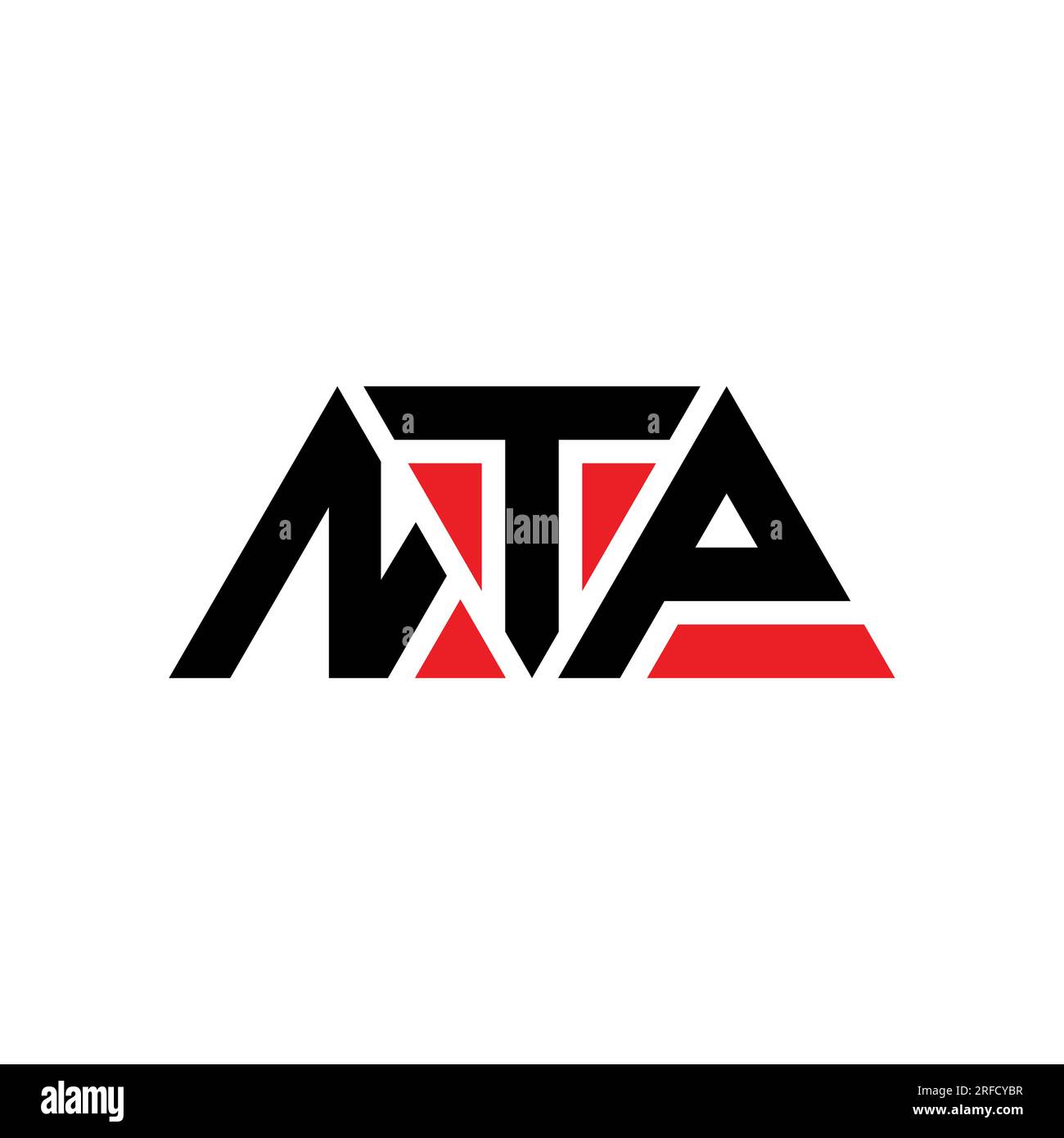 NTP triangle letter logo design with triangle shape. NTP triangle logo ...