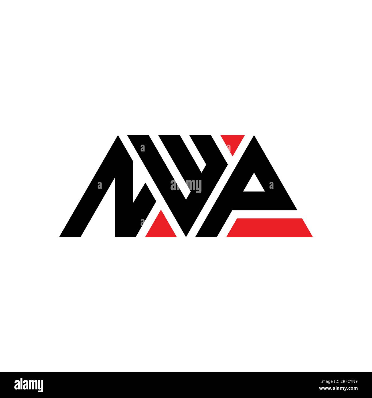 NWP triangle letter logo design with triangle shape. NWP triangle logo ...