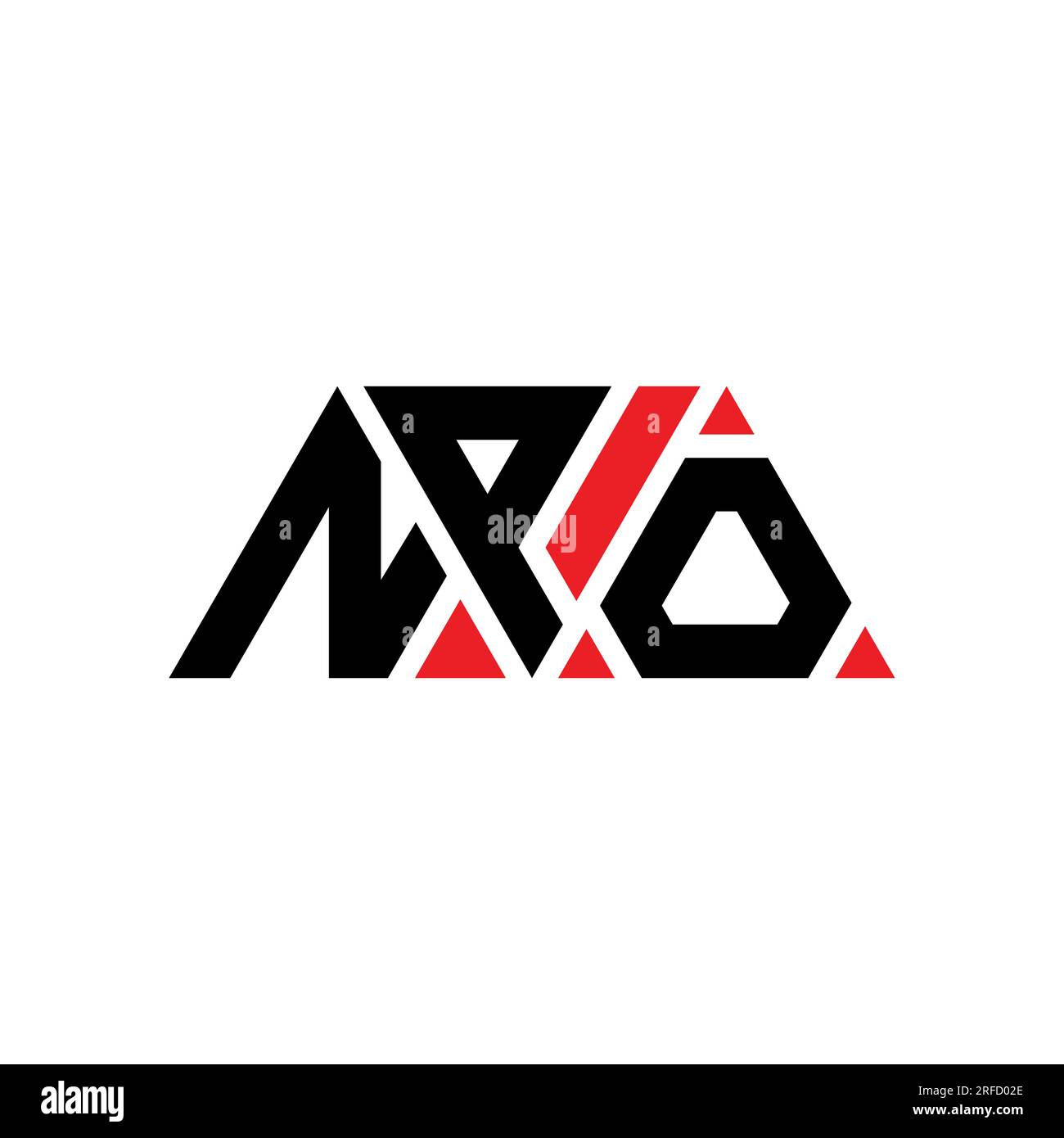 NPO triangle letter logo design with triangle shape. NPO triangle logo ...