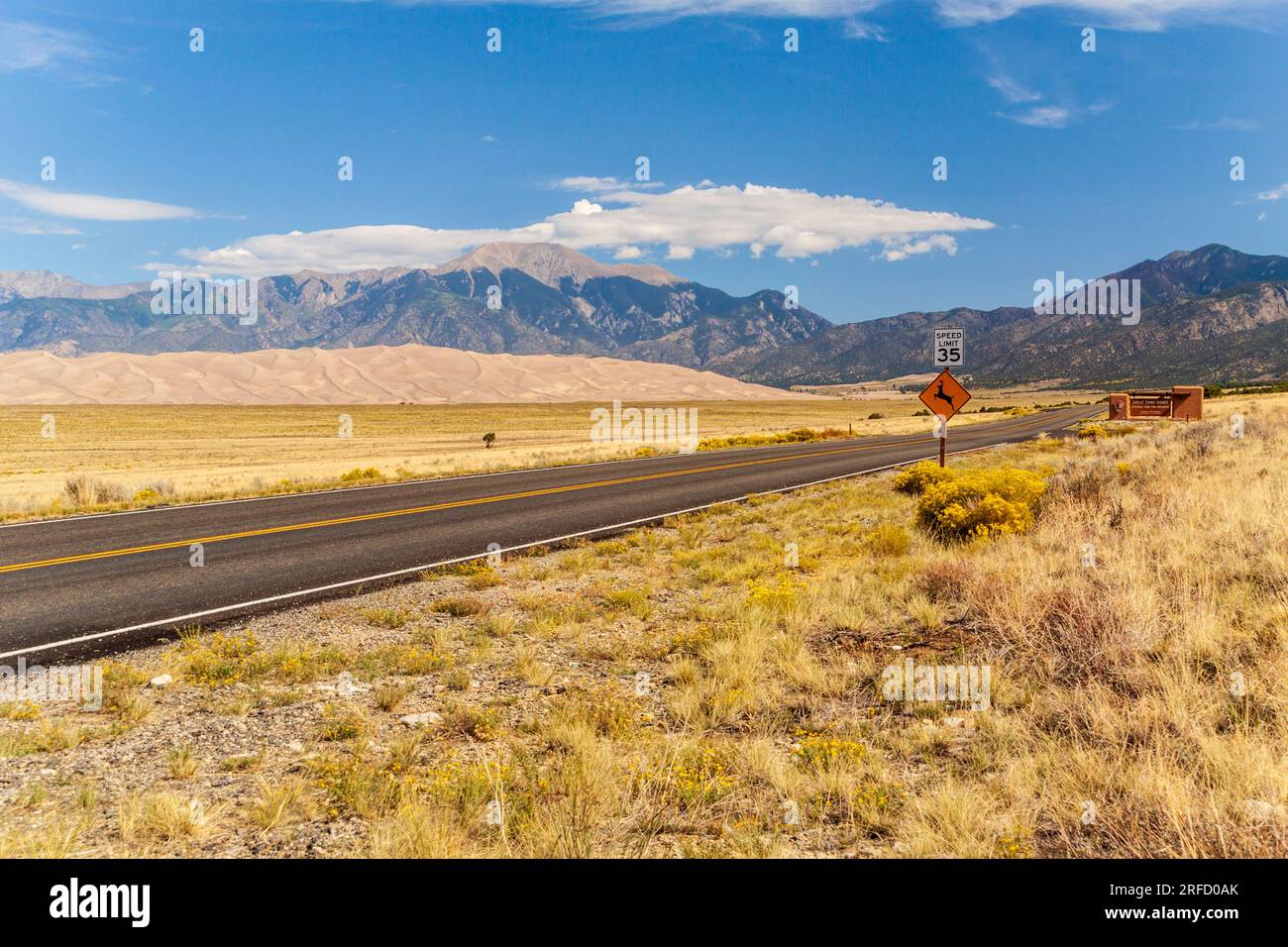 Great Sand Dunes National Park in Colorado with the Sangre de Cristo ...
