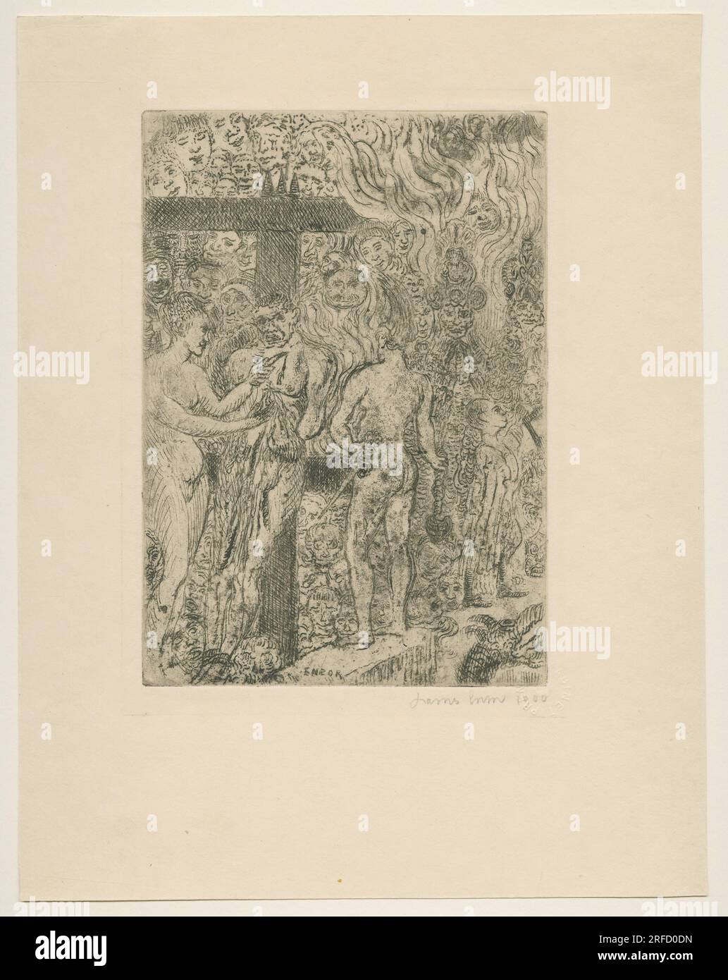 La reine Parysatis écorchant un eunuque 1900 by James Ensor Stock Photo ...